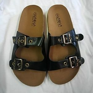 SOS | Shoes | New Black Color Slip On Sandals | Poshmark